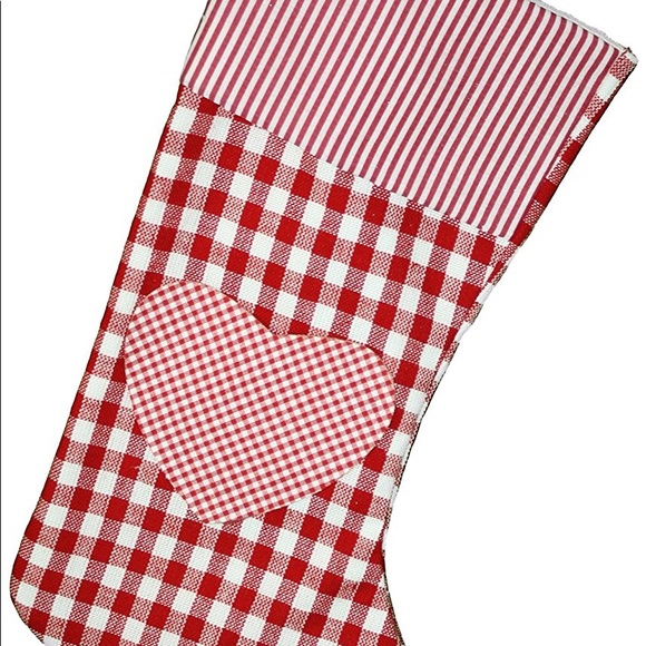 Hobby Lobby | Holiday | 3 Matching Stocking Pocket Red White Christmas ...